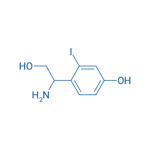 1270541-31-5|4-(1-Amino-2-hydroxyethyl)-3-iodophenol|BLD Pharm
