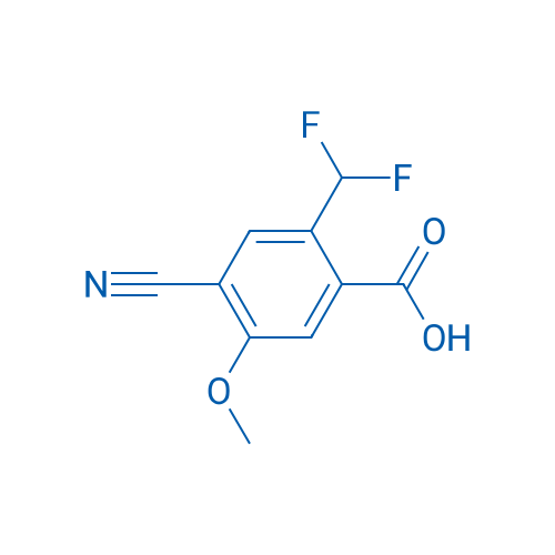1804853-78-8|4-Cyano-2-(difluoromethyl)-5-methoxybenzoic acid|BLD Pharm